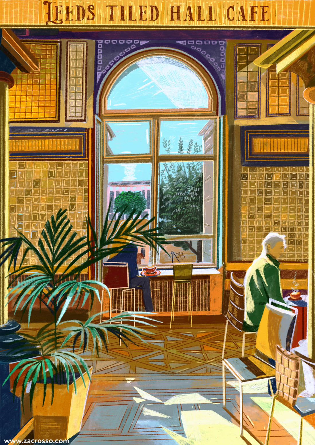 Leeds Tiled Hall Cafe Artwork Print – Zacrosso