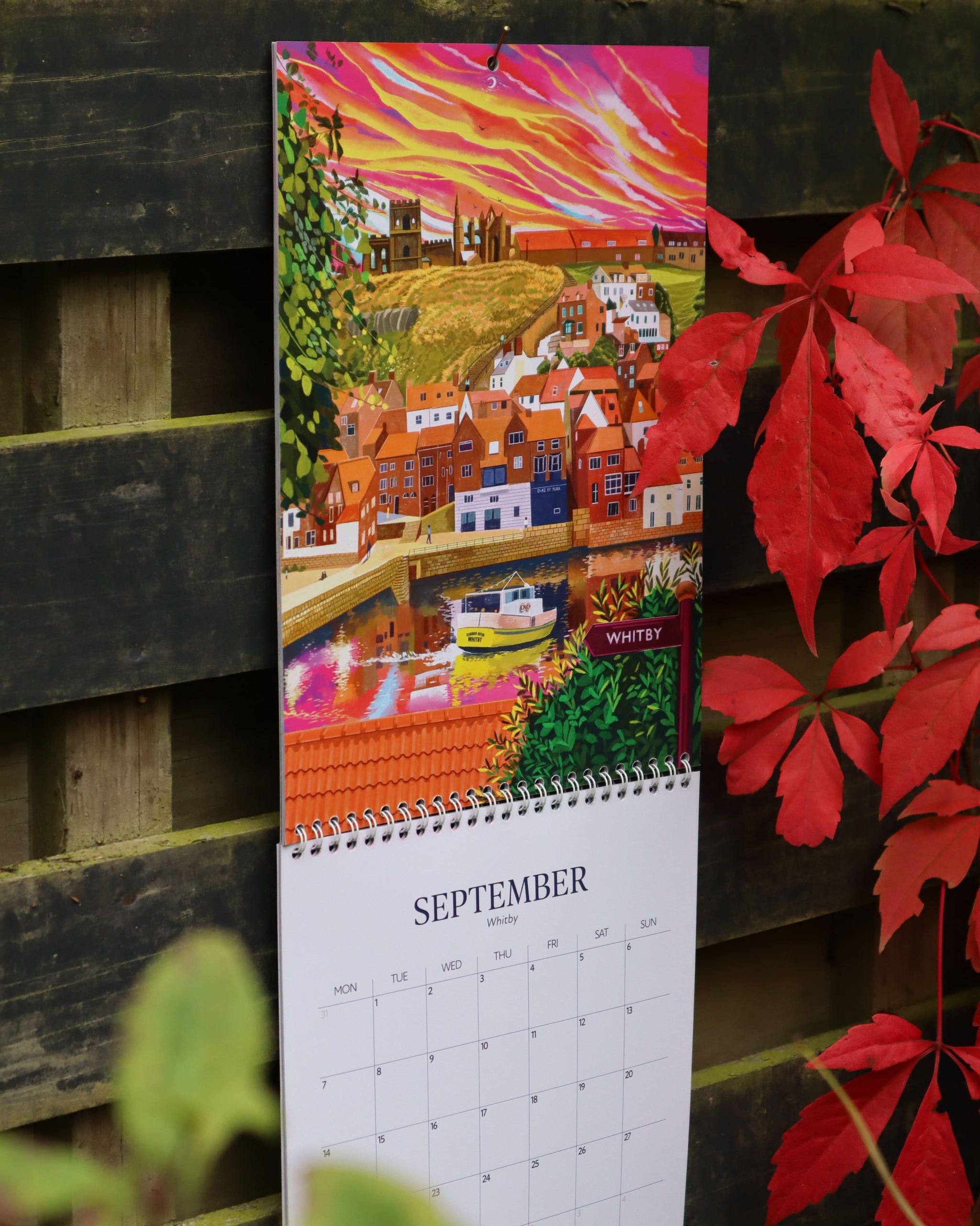 Yorkshire 2026 Illustrated Travel Calendar – Zacrosso